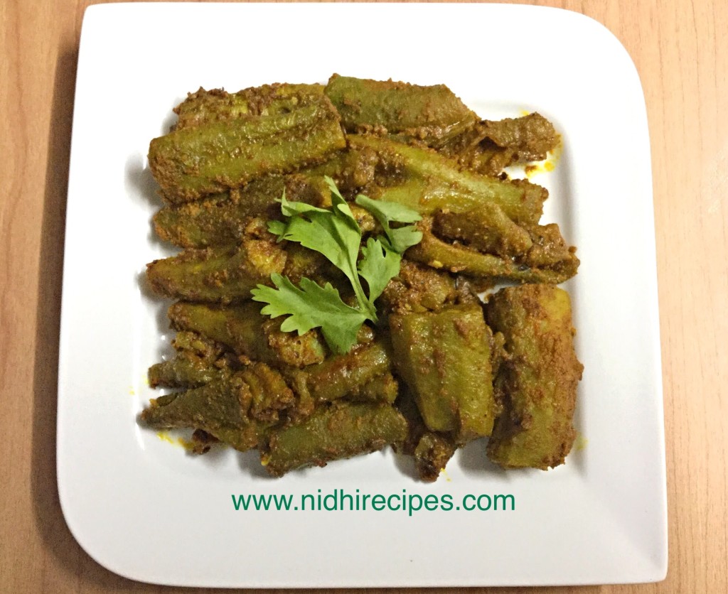 Stuffed Ridge Gourd/ Turai - Nidhi Recipes